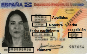 ¿Dónde están ubicados los campos de interés en documentos de identidad ...